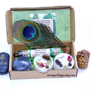 Protection Smudge Kit/spiritual Healing Sacred Smudge Kit/home Blessing ...