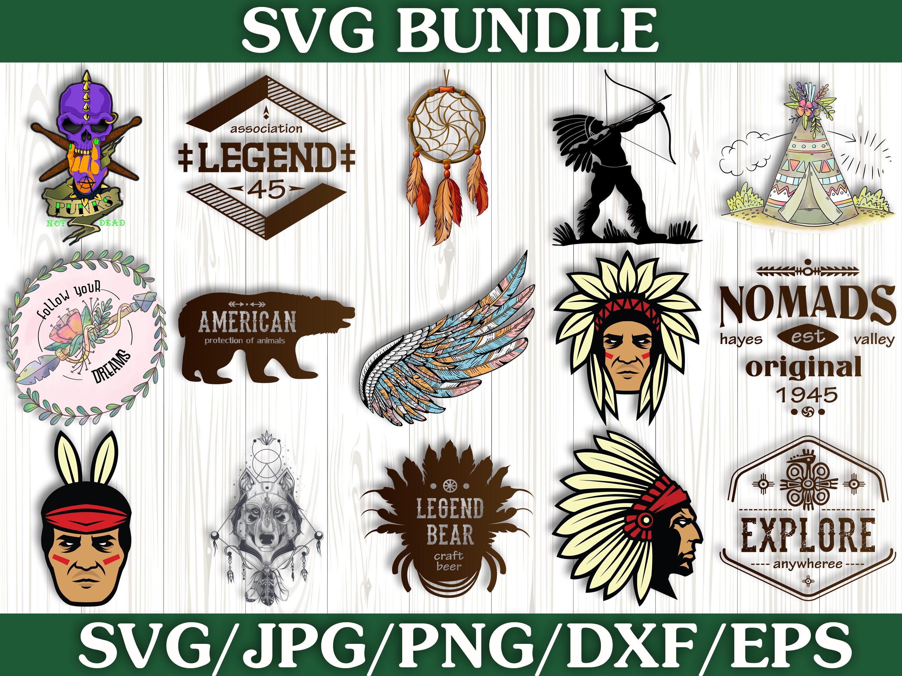 Native SVG Bundle, Native Digital SVG Bundle, Native Digital Design ...