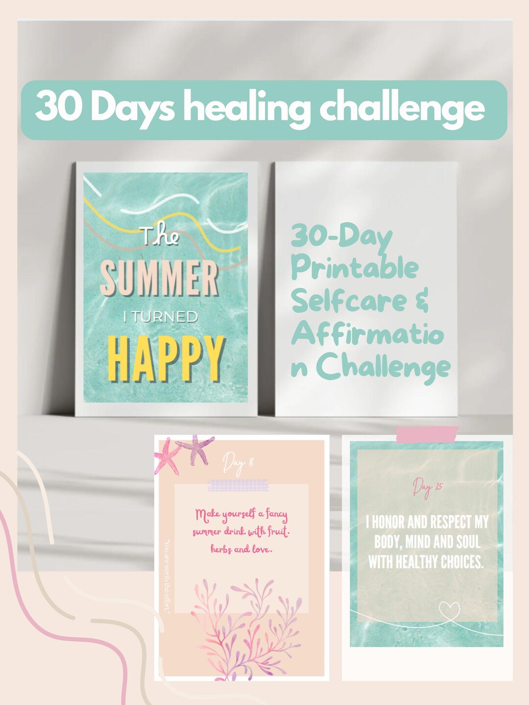 Printable Self-love Cards | 30-day Challenge Combining 15 Soulful ...