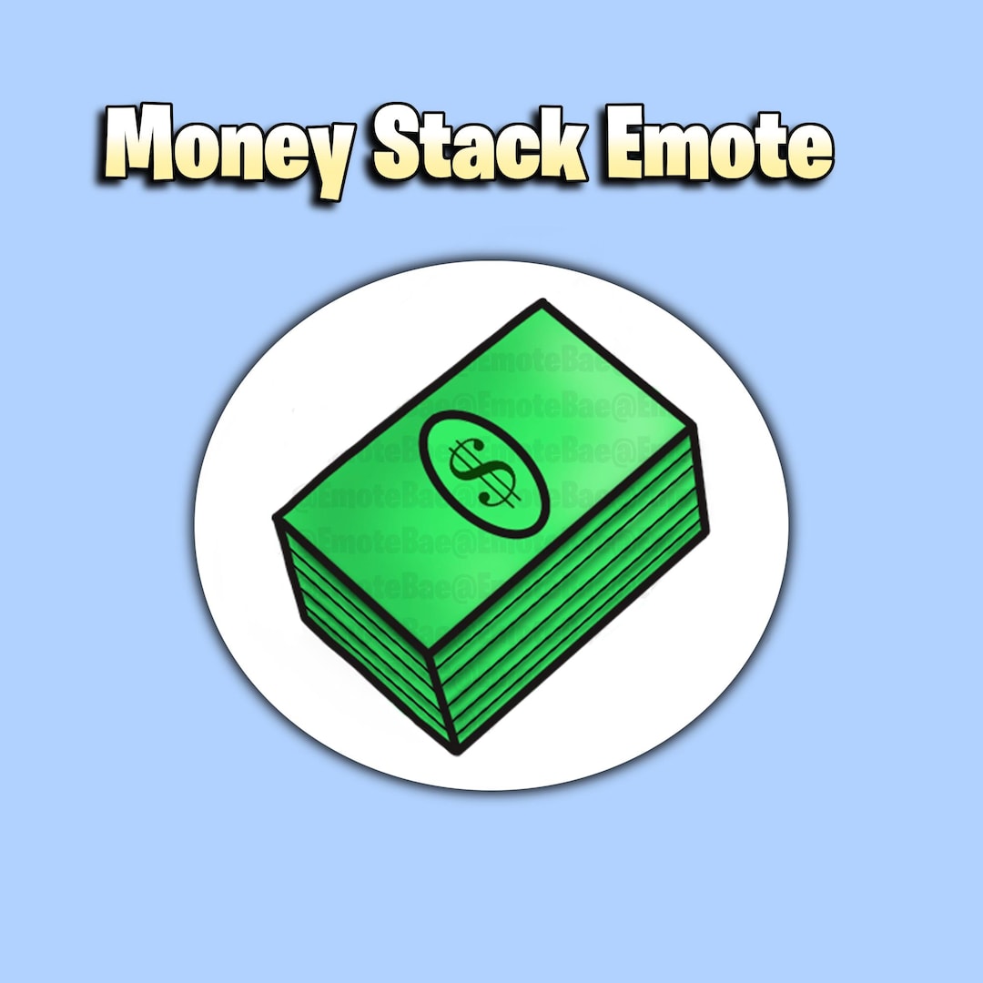 Money Stack Chat Emote – 112px PNG for Twitch & Discord - Etsy