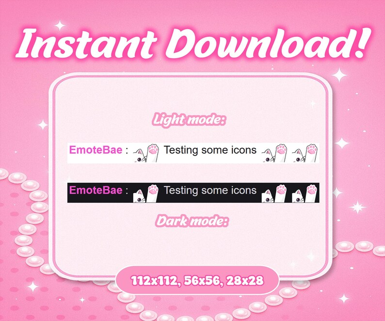 Kawaii Cat Paw Emote – Twitch/discord – Pink Paw Beans - Etsy