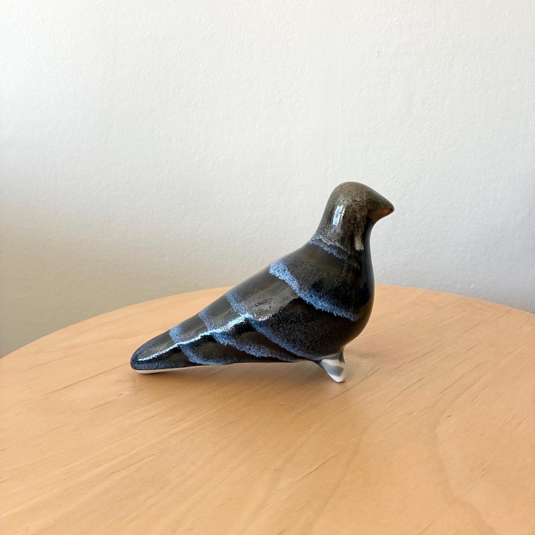 Taizé French Ceramic Dove Bird Figurine, Burgundy France, Symbol of ...