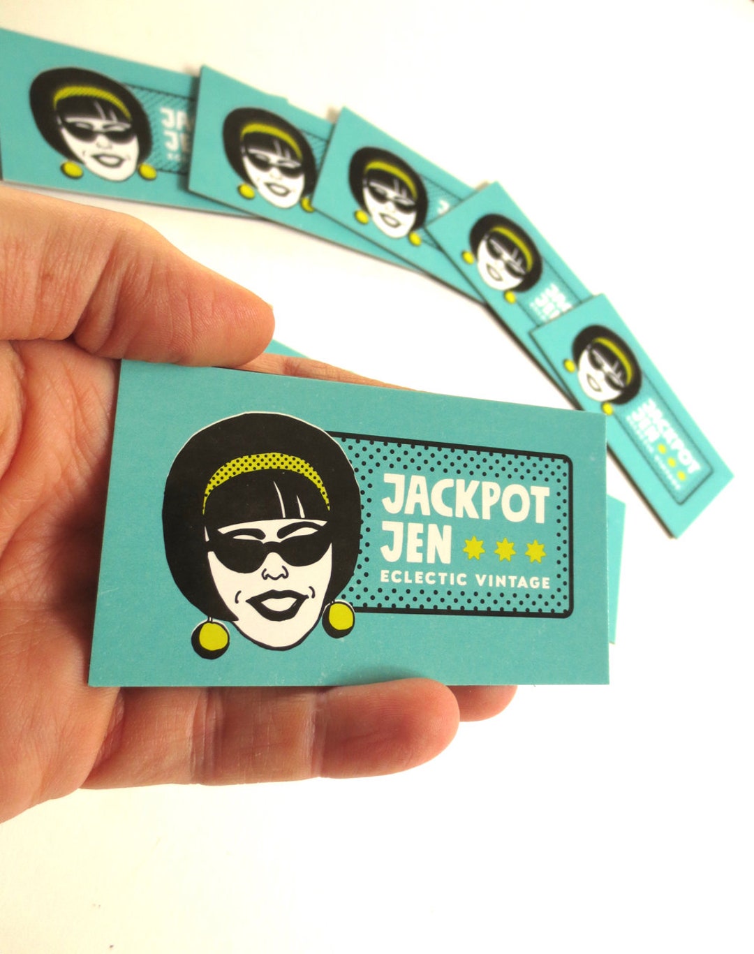 Jackpot Jen Vintage Magnet, Fridge Magnet, Retro Girl Kitchen Decor ...