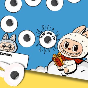Labubu Reward Chart Printable | Encourage Good Behavior in Kids | Fun ...