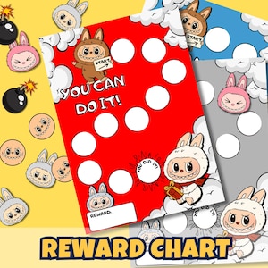 Labubu Reward Chart Printable | Encourage Good Behavior in Kids | Fun ...
