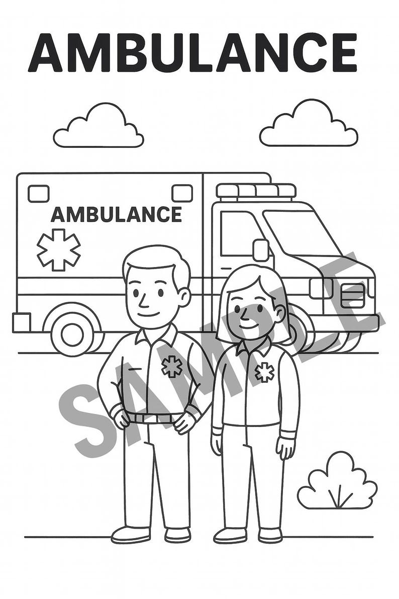 Meet the First Responders Coloring Book - Etsy