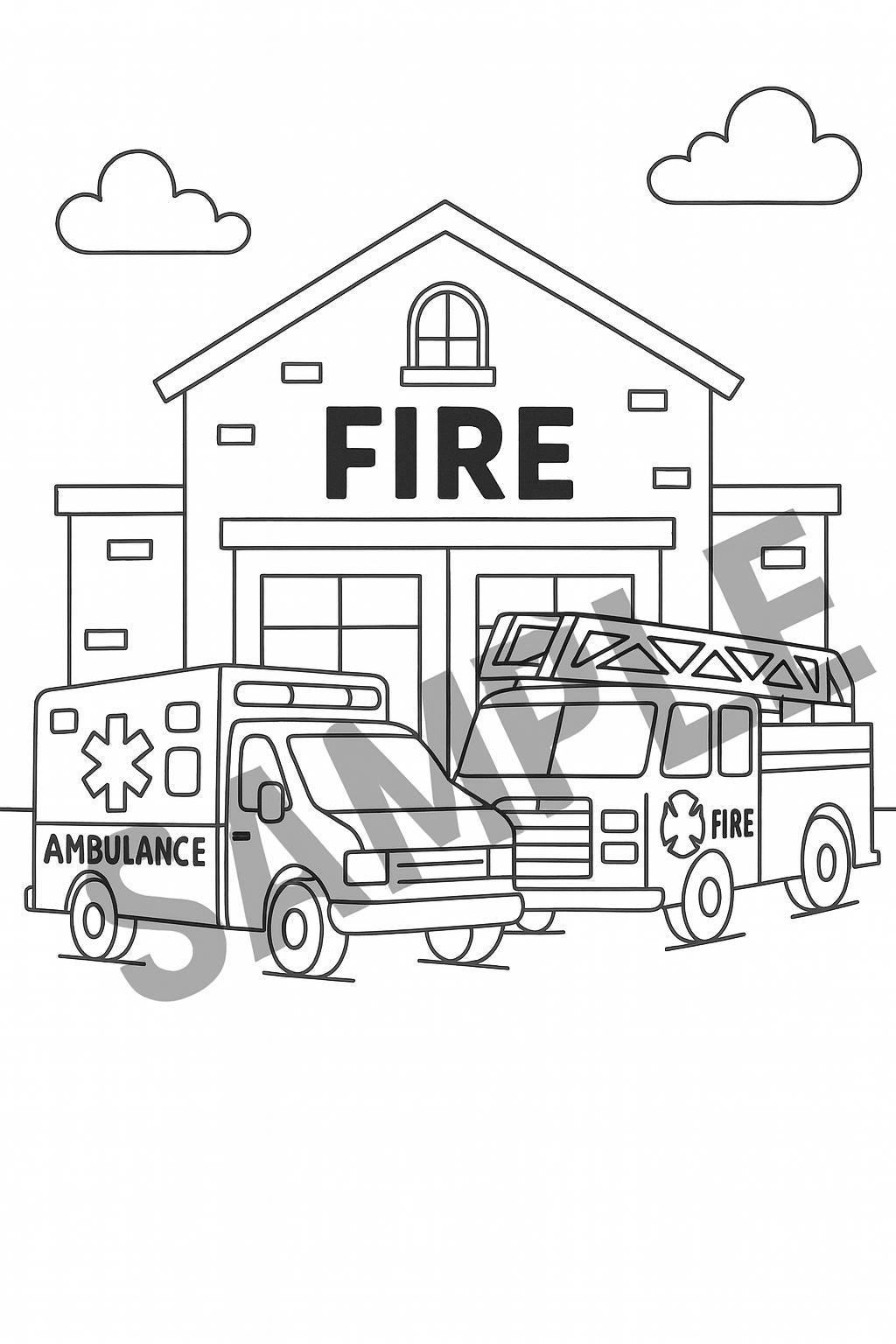 Meet the First Responders Coloring Book - Etsy