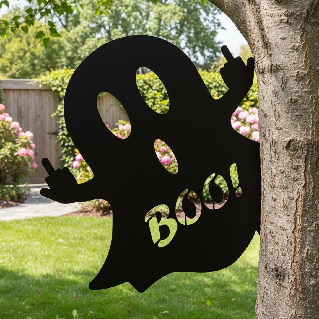 Ghost Tree Halloween Decor,spooky Ghost Yard Decor,funny Ghost ...