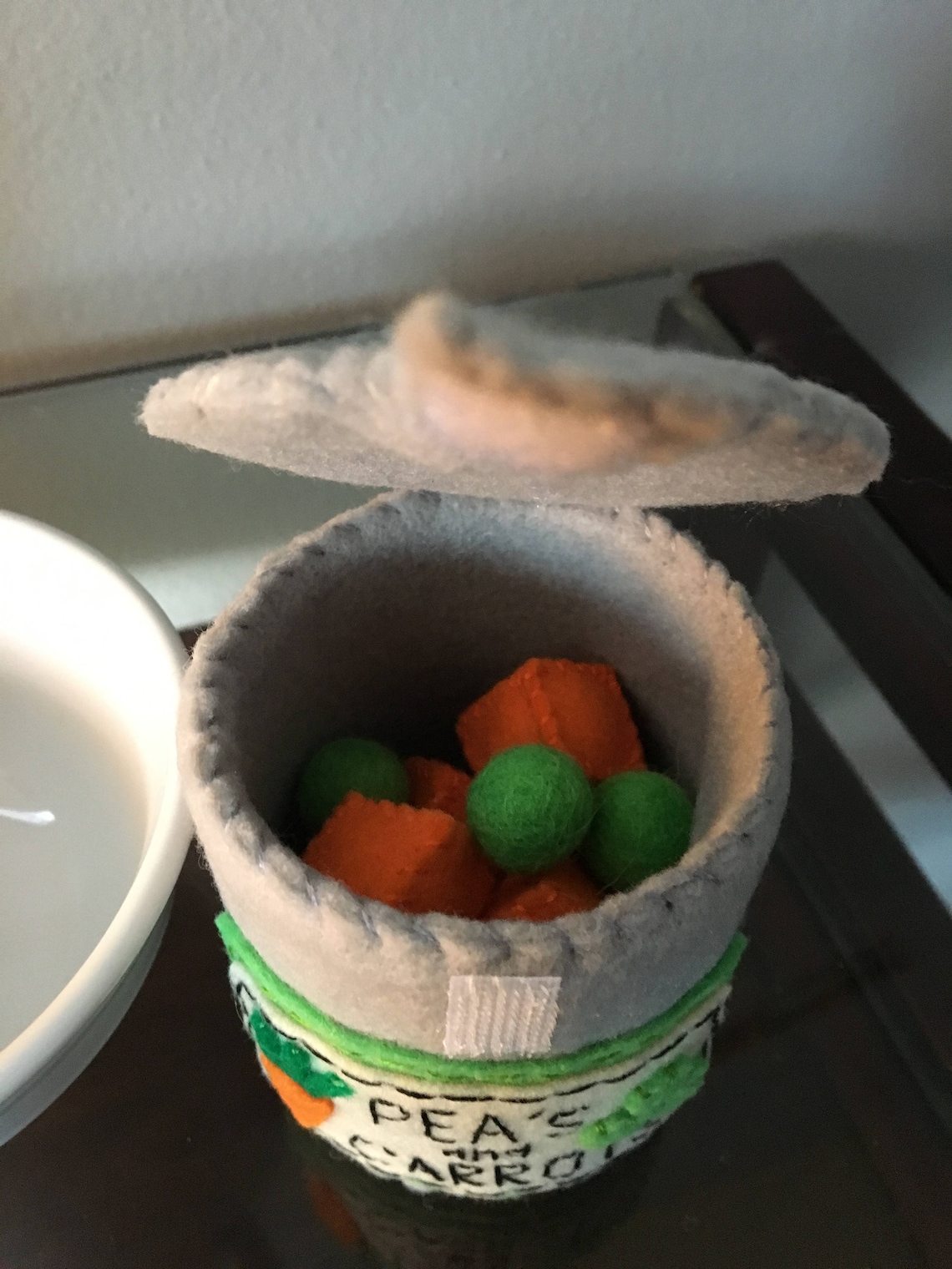 Felt Peas and Carrots in a Can - Etsy