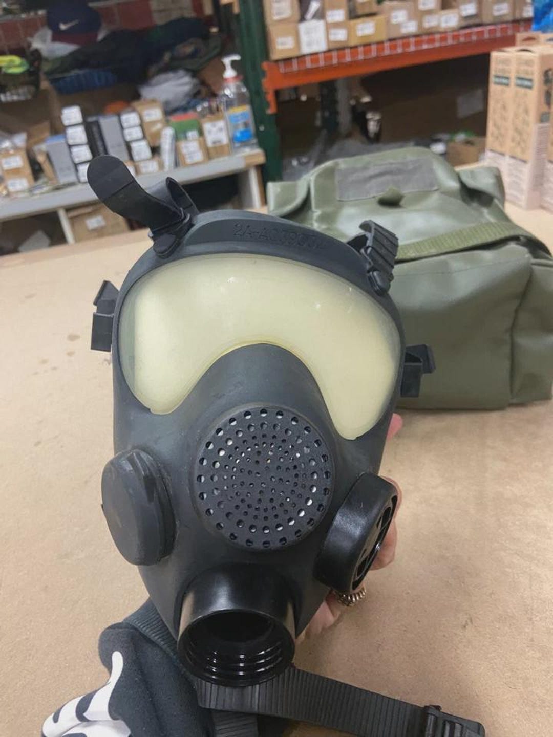 Authentic MASKPOL MP5 Nato Gas Mask , Takes 40mm NATO Filter Sz Medium ...