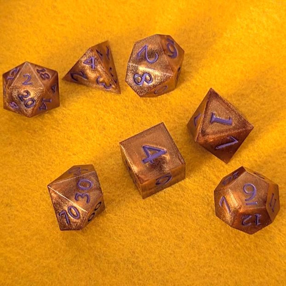 Royal Patina Resin Dice Set - Etsy