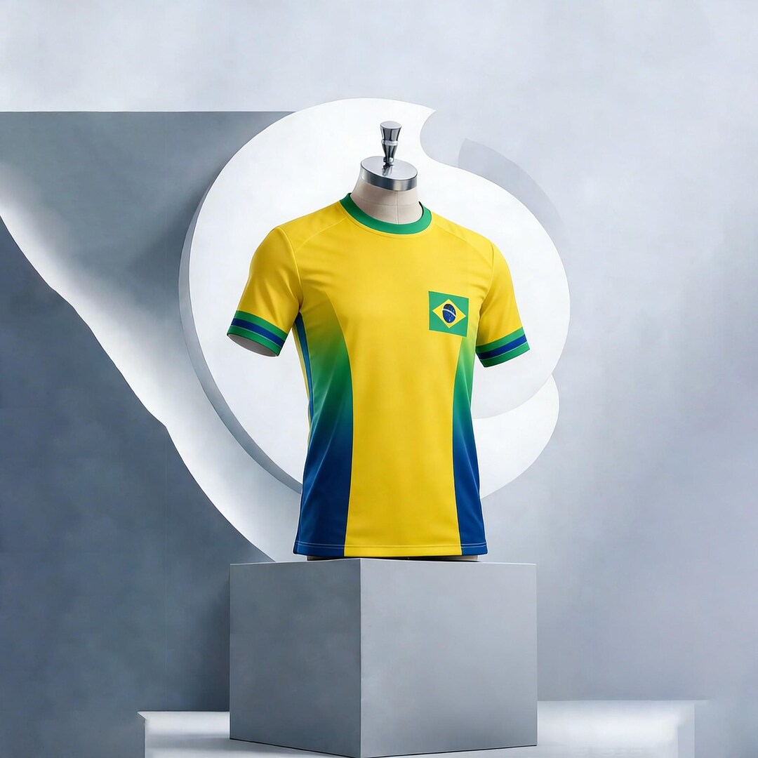 Custom Brazil Soccer Jersey, Personalized Name Number Football Kit ...