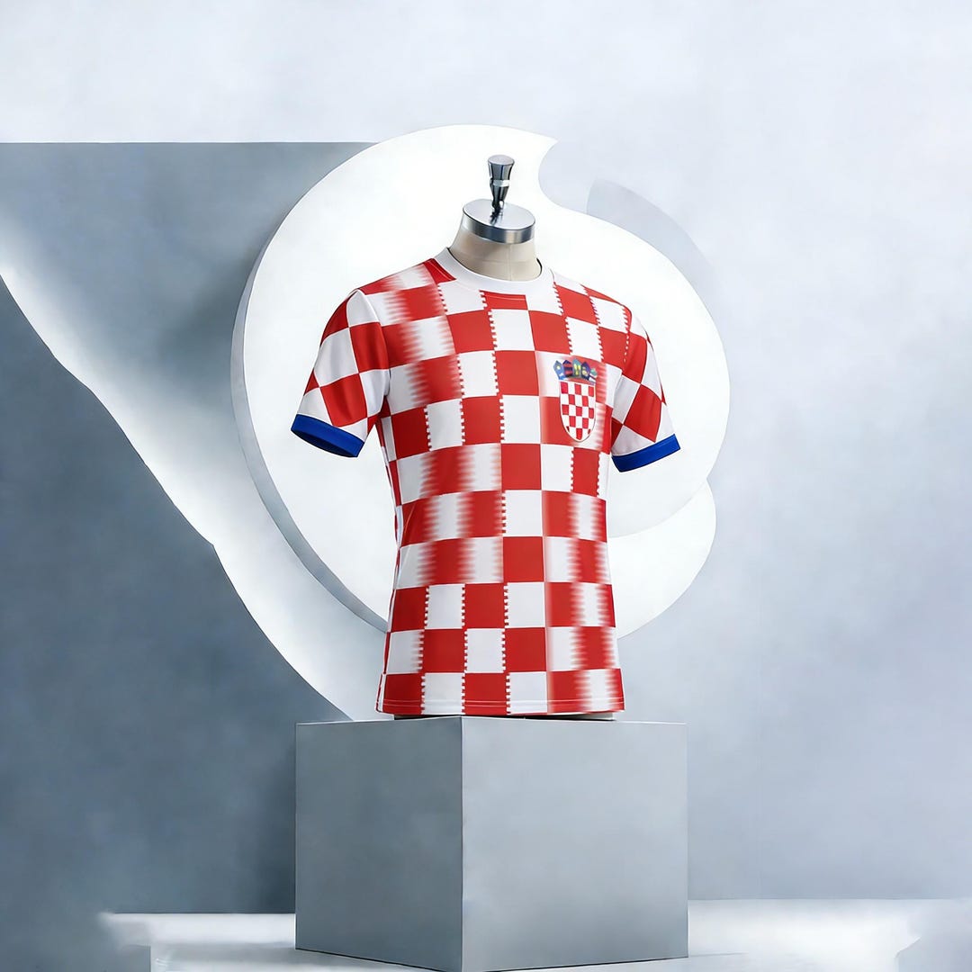 Custom Croatia Soccer Jersey Set, Red White Checkered Football Kit - Etsy