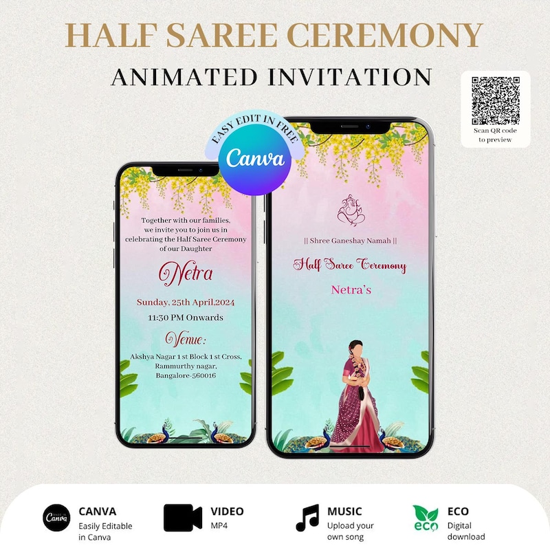 Puberty Ceremony Invitation - Etsy