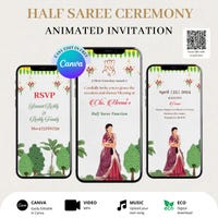 Tamil Puberty Ceremony Invitation Template, Samathiya Veedu Evite Card ...