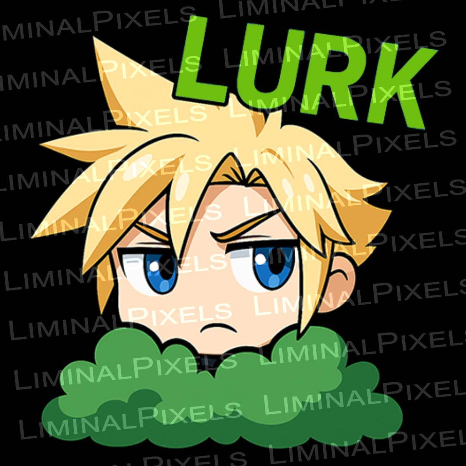 Cloud Strife Chibi Emotes | Final Fantasy VII Emotes | FF7 Twitch ...
