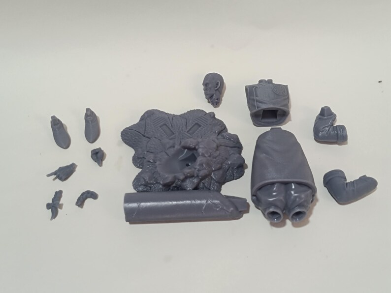 Tao Pai Pai Figure STL – Dragon Ball 3D Model With Base, Rocks ...