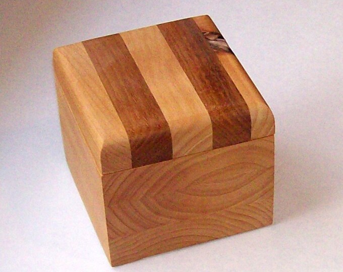 Small Wood Trinket Box With Swinging Lid - Etsy