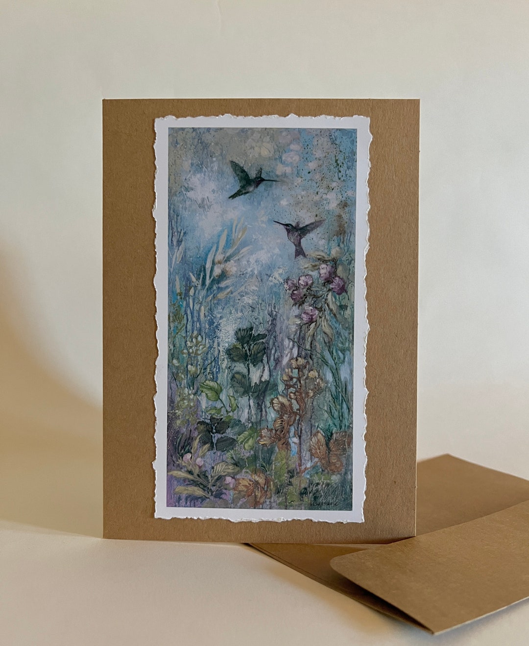 Hummingbird's Delight Greeting Card - Etsy
