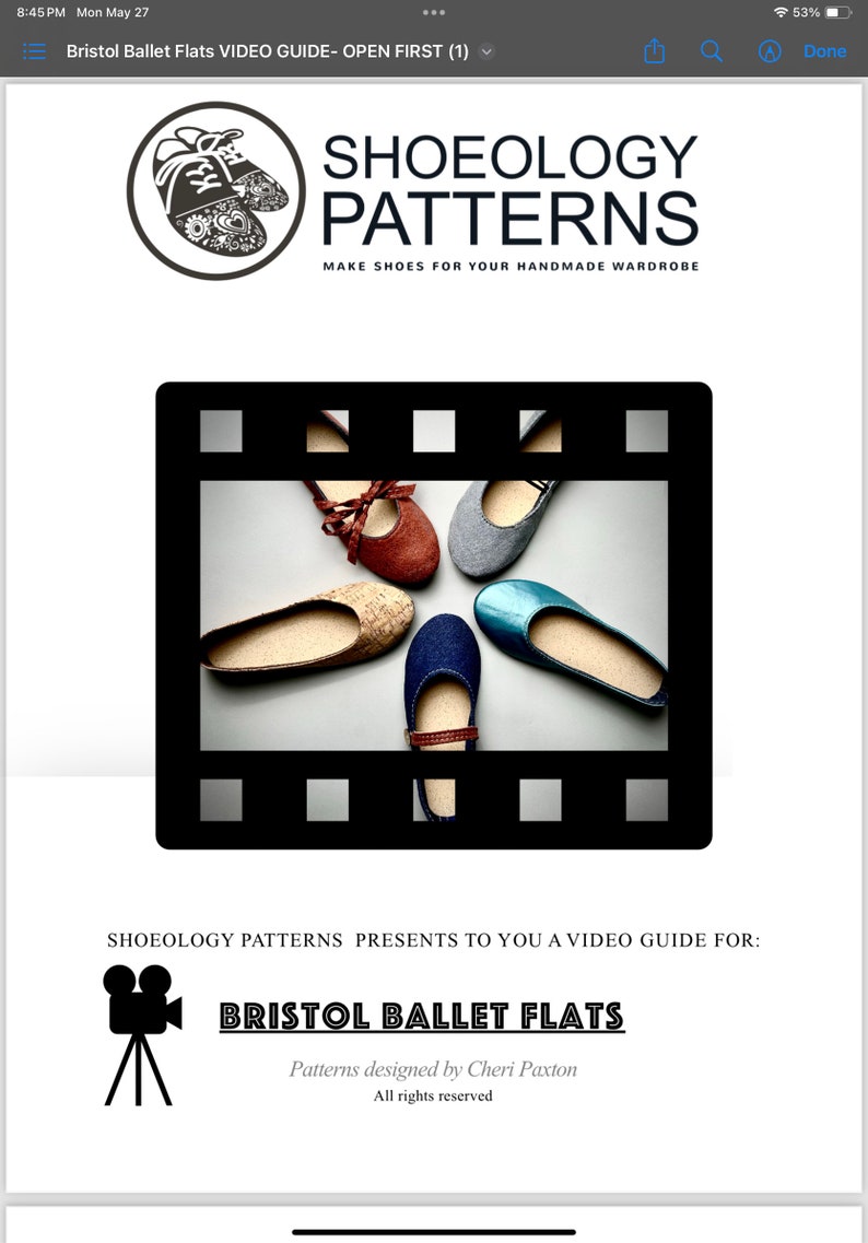 Ballet Flats Shoe Making Sewing Pattern Digital Download for Women ...