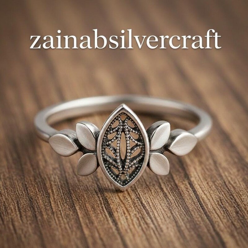 Marquise Filigree Rings - Etsy UK