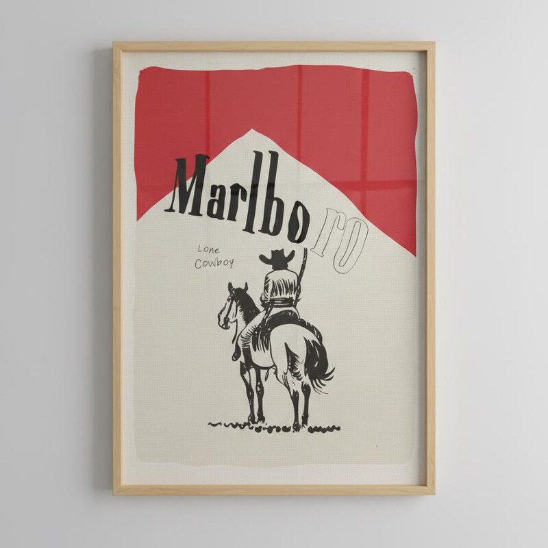 Western Posters Marlboro - Etsy