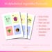 Vegetable Flashcards: Montessori Alphabet Learning Cards (printable PDF ...