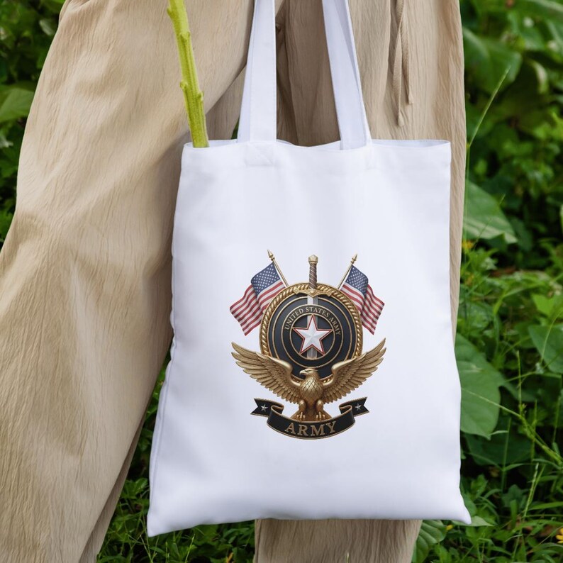 US Army Crest PNG, Golden Eagle and American Flags, Digital Download - Etsy