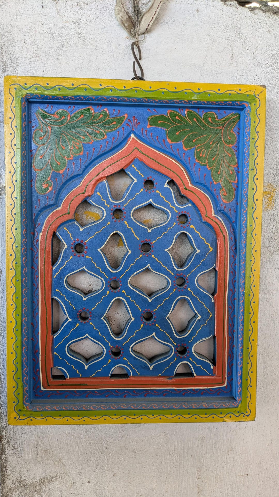 Handcrafted Wooden Jharokha Wall Frame | Rajasthani Window Art | Ethnic ...