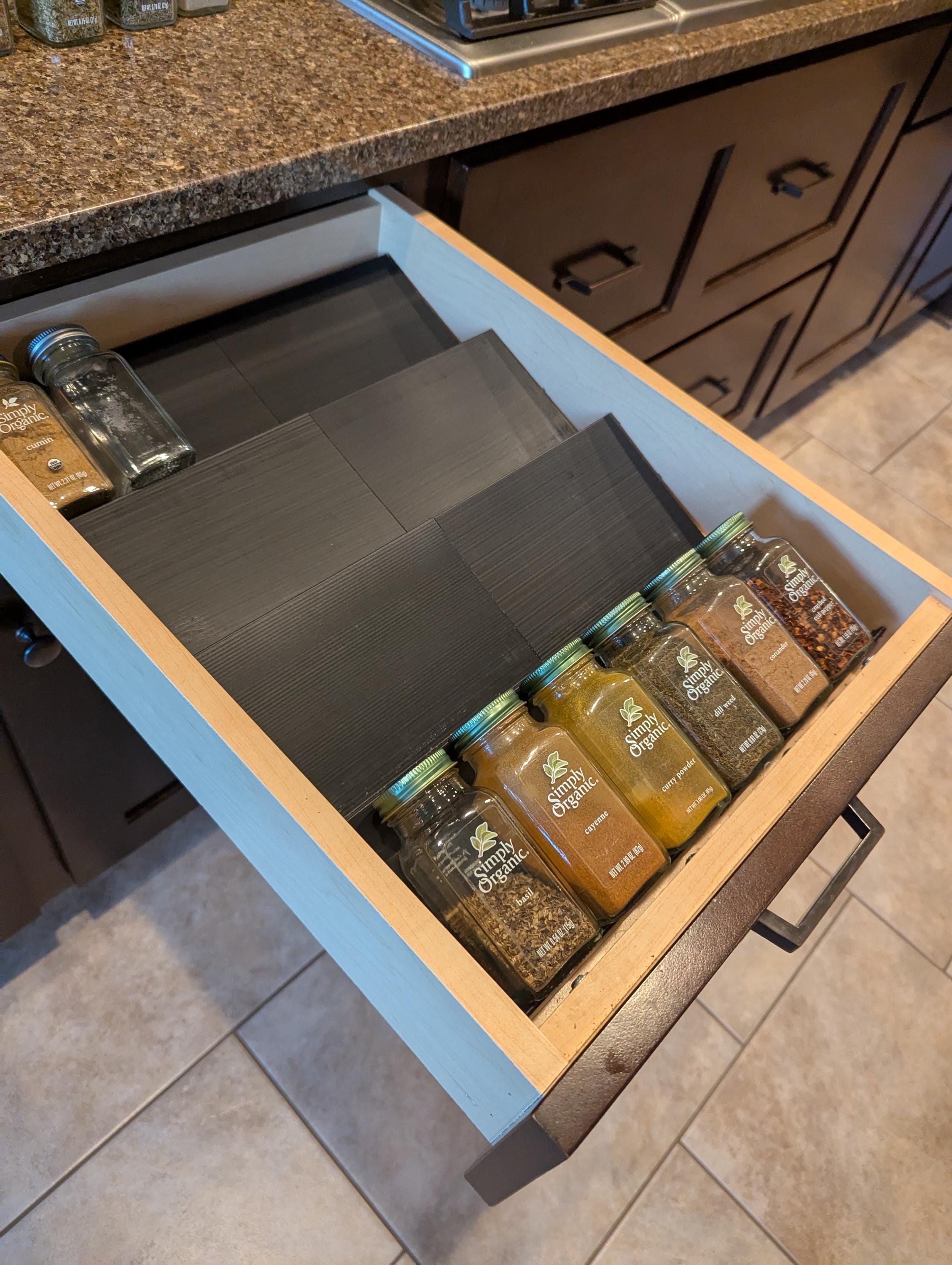 Custom 3D Printed Spice Drawer Organizer | Made to Fit Any Drawer ...