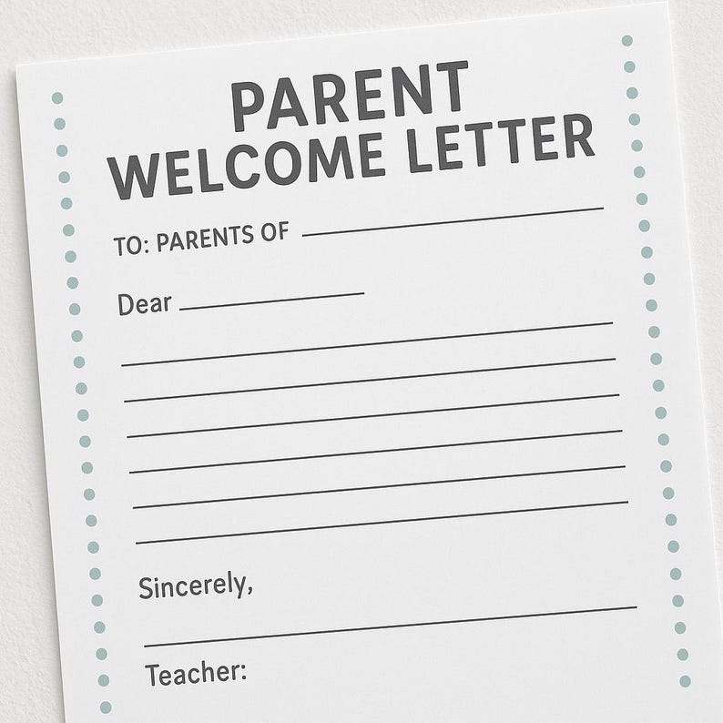 Parent Welcome Packet PDF – Printable and Fillable Daycare Handbook ...