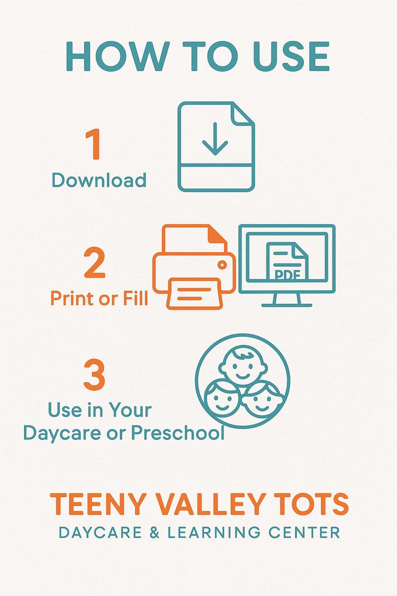 Parent Welcome Packet Printable, Editable Daycare Parent Handbook ...