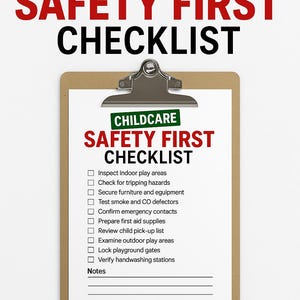Daycare Safety Checklist PDF – Printable & Fillable Childcare Safety ...
