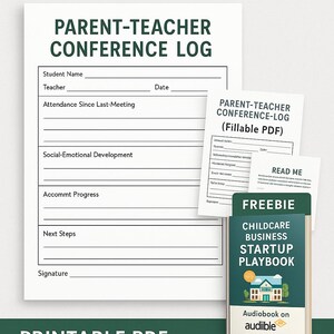 Parent Teacher Conference Log PDF – Printable and Fillable Meeting ...