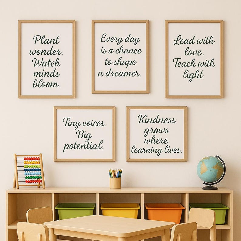 Printable Classroom Quote Wall Art – 5 Motivational Designs for ...