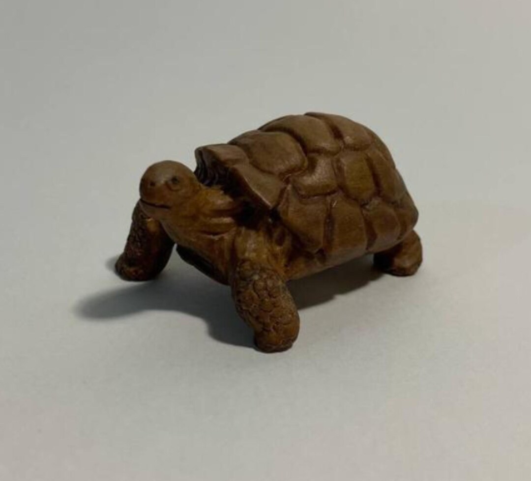 Hand Carved Wooden Miniature turtle Figurine - Etsy