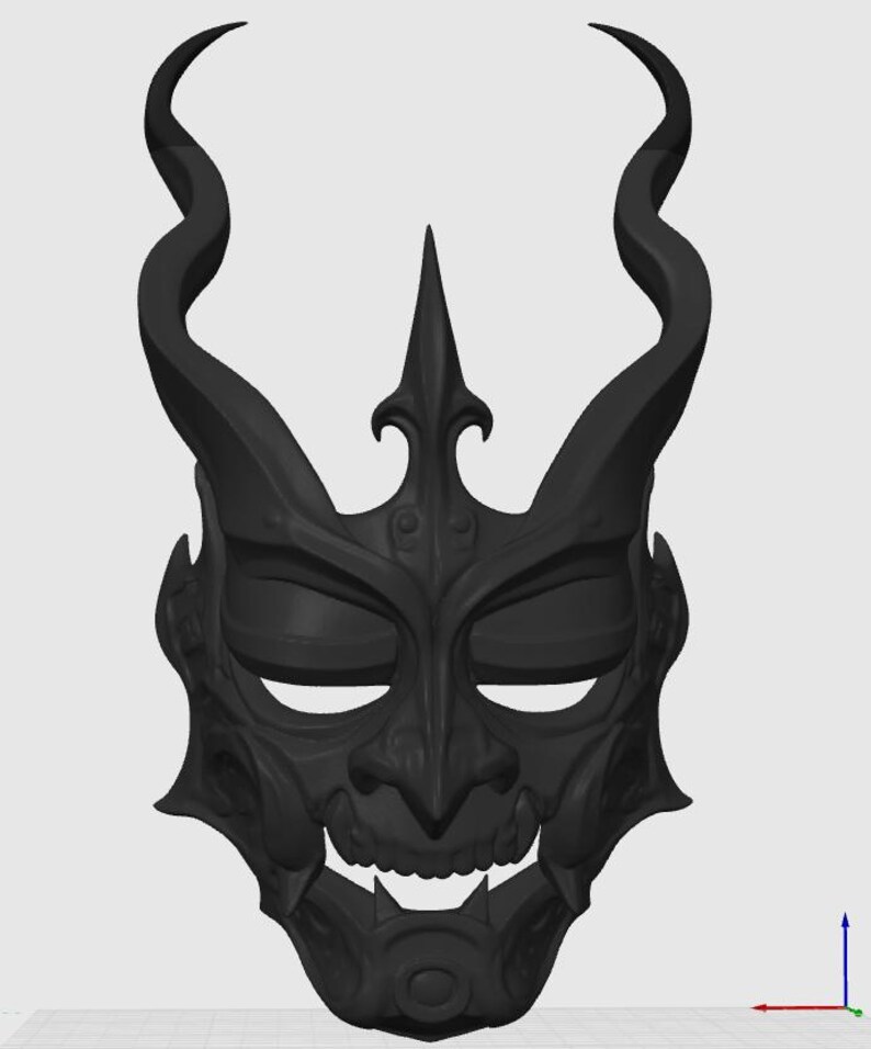 Shadow Mask 3MF File | 3D Printable Dark Fantasy Helmet | Cosplay ...