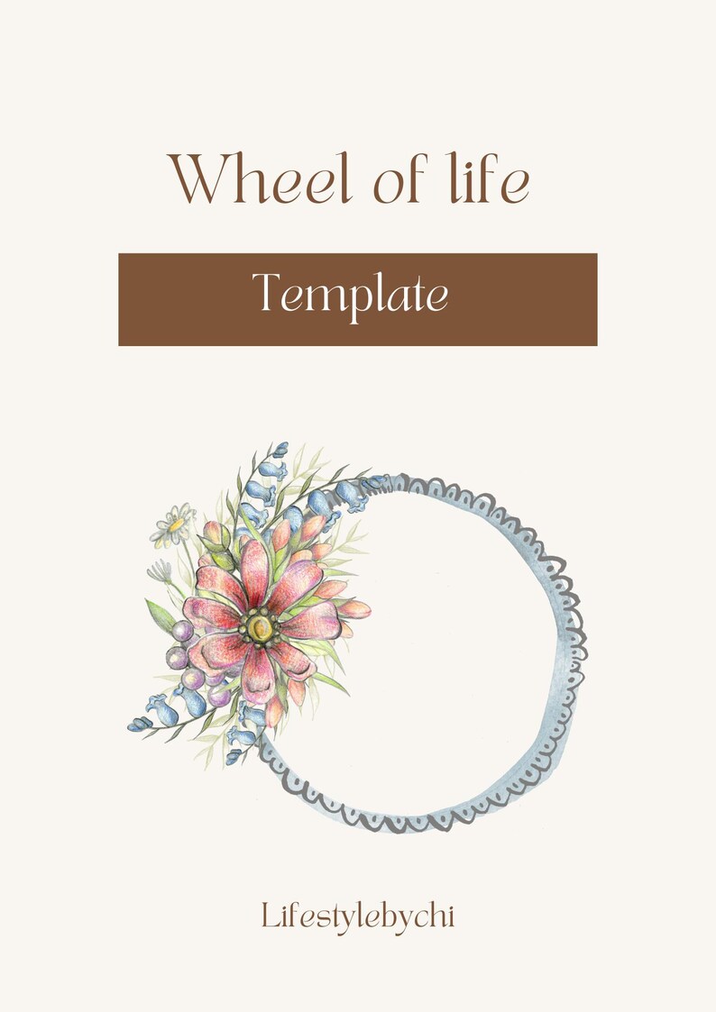 Wheel of Life Template - Etsy
