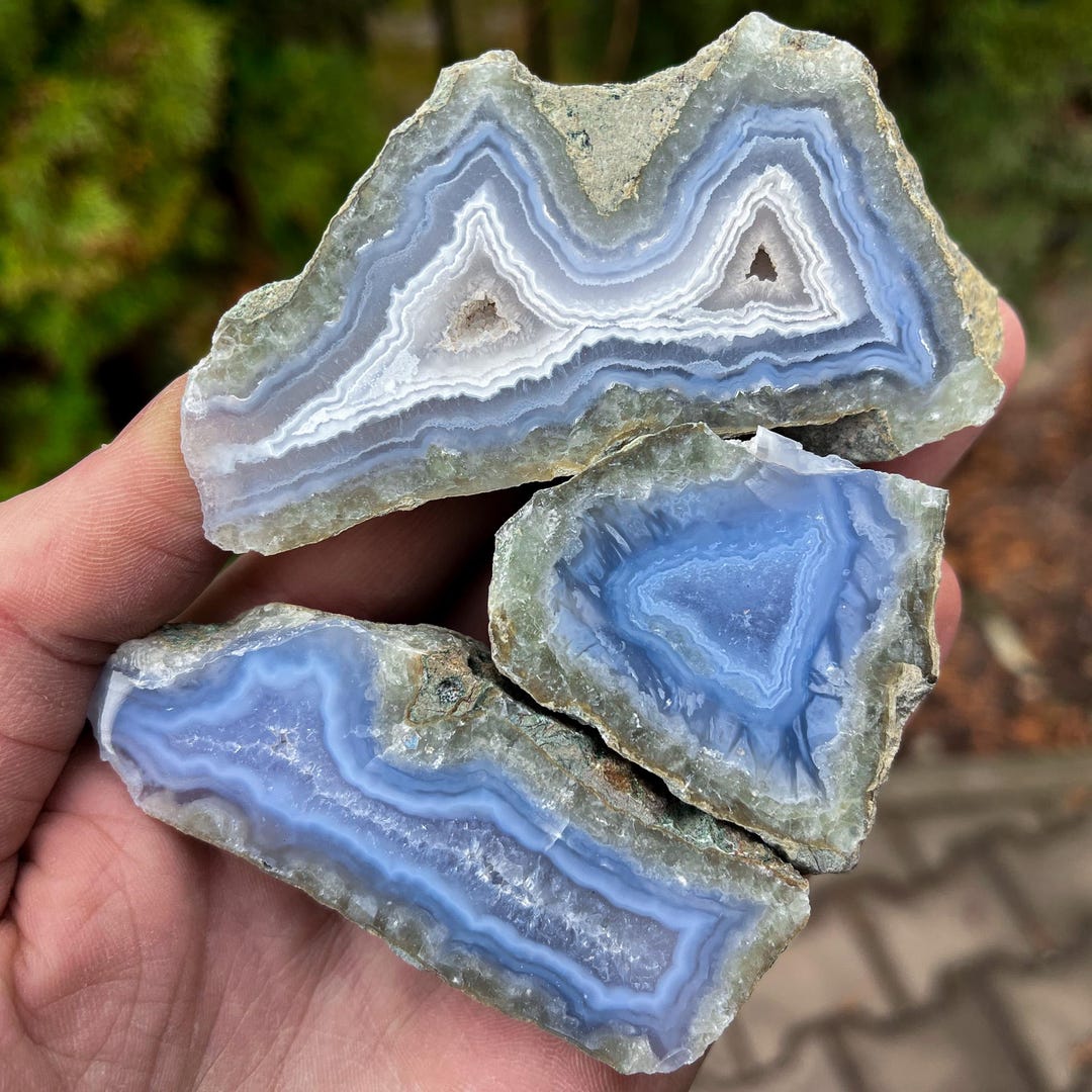 Raw Blue Lace Agates From Malawi - 1 Lb to 20 Lbs of Natural Blue Lace ...