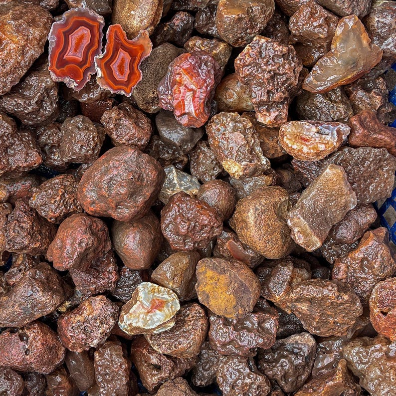 Raw Agates From Malawi 2.2 Pounds – Natural Rough African Agates for ...
