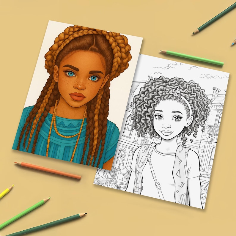Black Girl Magic Coloring Book – 100 Pages of Beautiful African ...