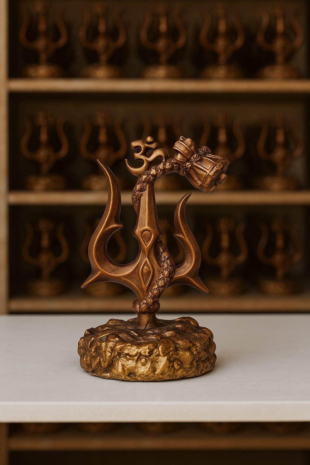 Handmade Shiv Trishul Idol for Car Dashboard and Home Temple 4 Inch ...