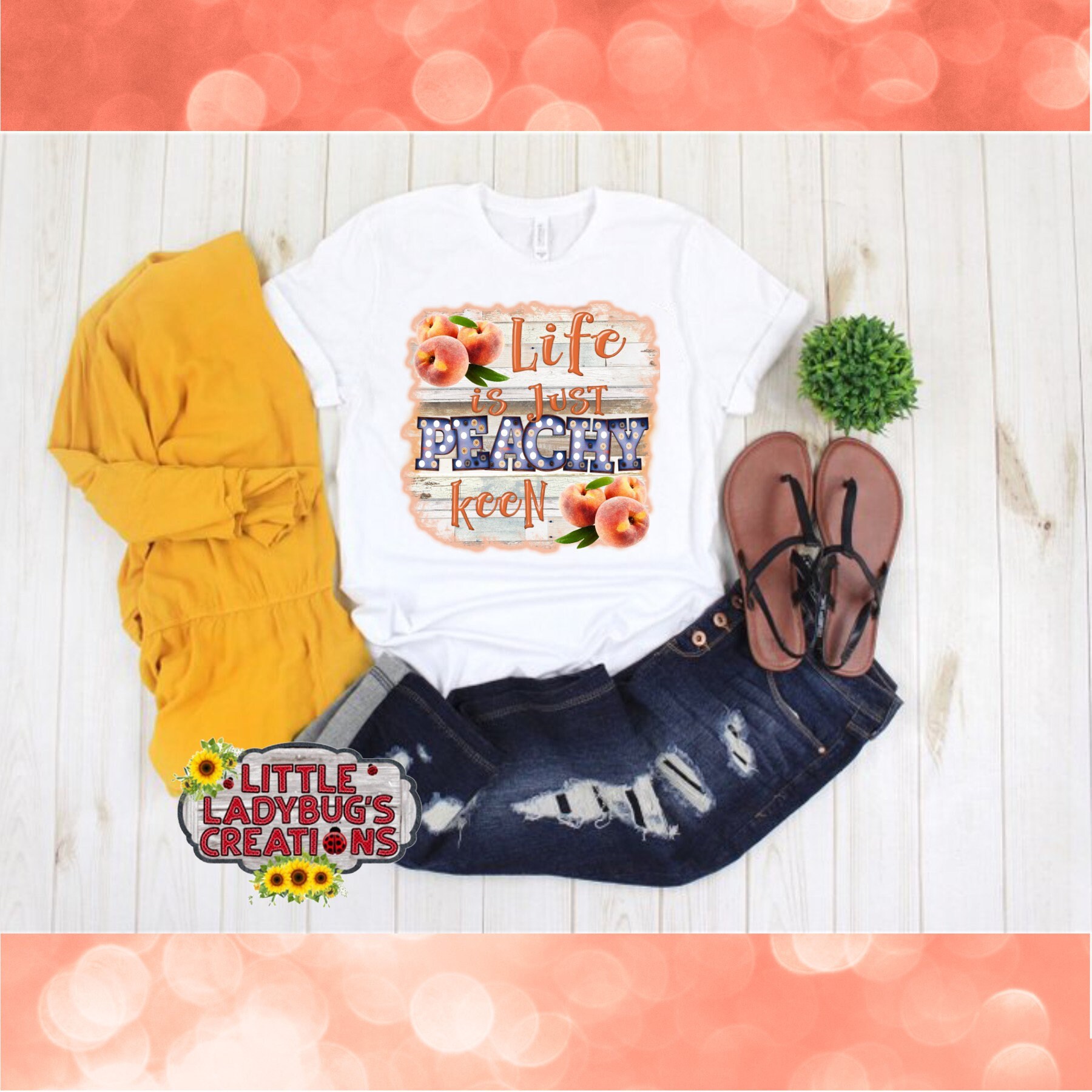 Life is Just Peachy Keen Digital Download High Resolution PNG - Etsy
