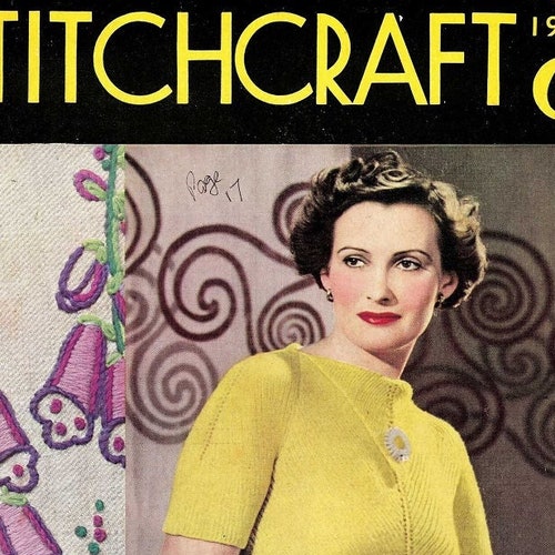 Stitchcraft Magazine June1936 Art Deco Handcrafts Vintage - Etsy