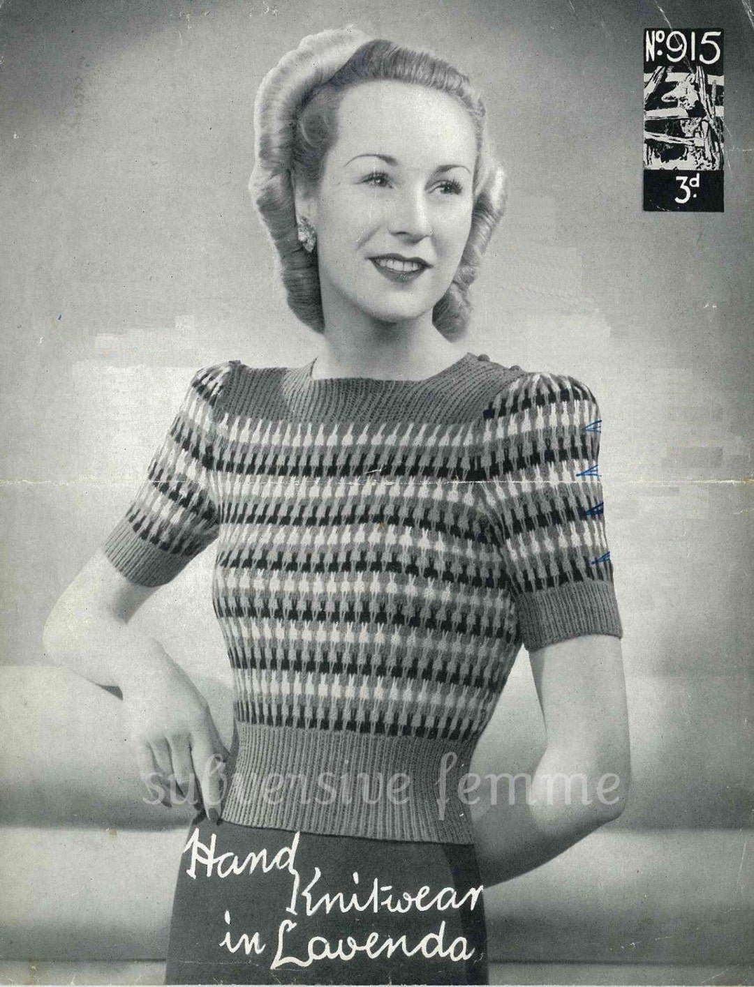 1940s Rainbow Jumper From WWII, Make Do and Mend - Vintage 1940s Rainbow Jumper From WWII, Make Do and Mend - Vintage
