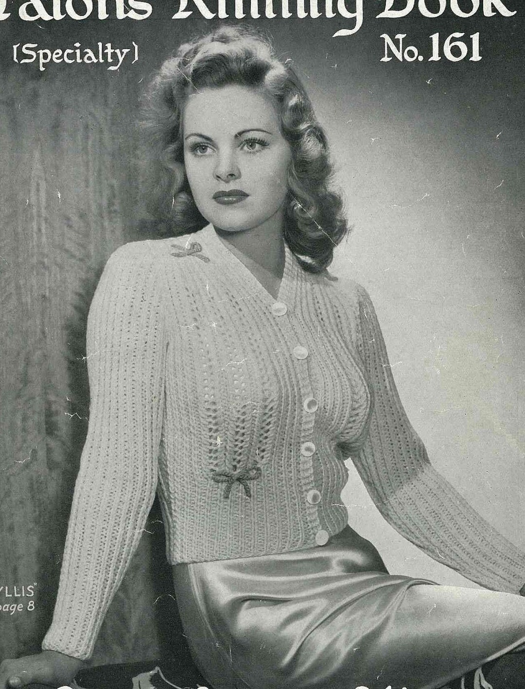 1940s Pin-up Style Knitting Pattern 'phyllis' 1940s - Etsy