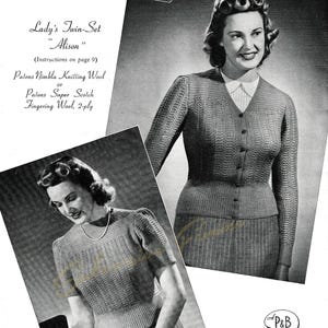 Entire 1940s Patons and Baldwins Specialty Knitting No.139, 8 Designs ...