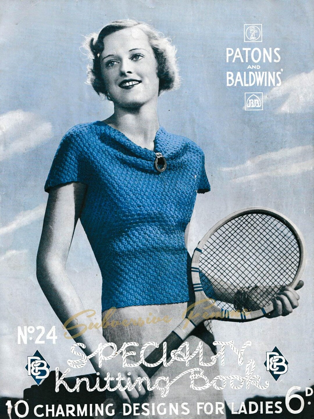 Entire 1930s Patons and Baldwins Specialty Knitting No.24, 10 Designs ...