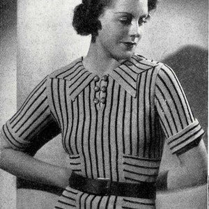 Stitchcraft August 1936, Art Deco Handcrafts - Vintage Knitting Pattern Booklet PDF Magazine - Etsy