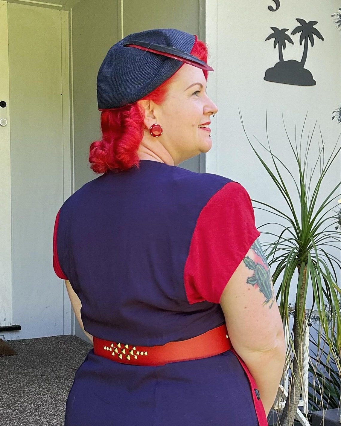 1940s Faye Colour Block Dress Sewing Pattern (PDF Download, Size 20 ...